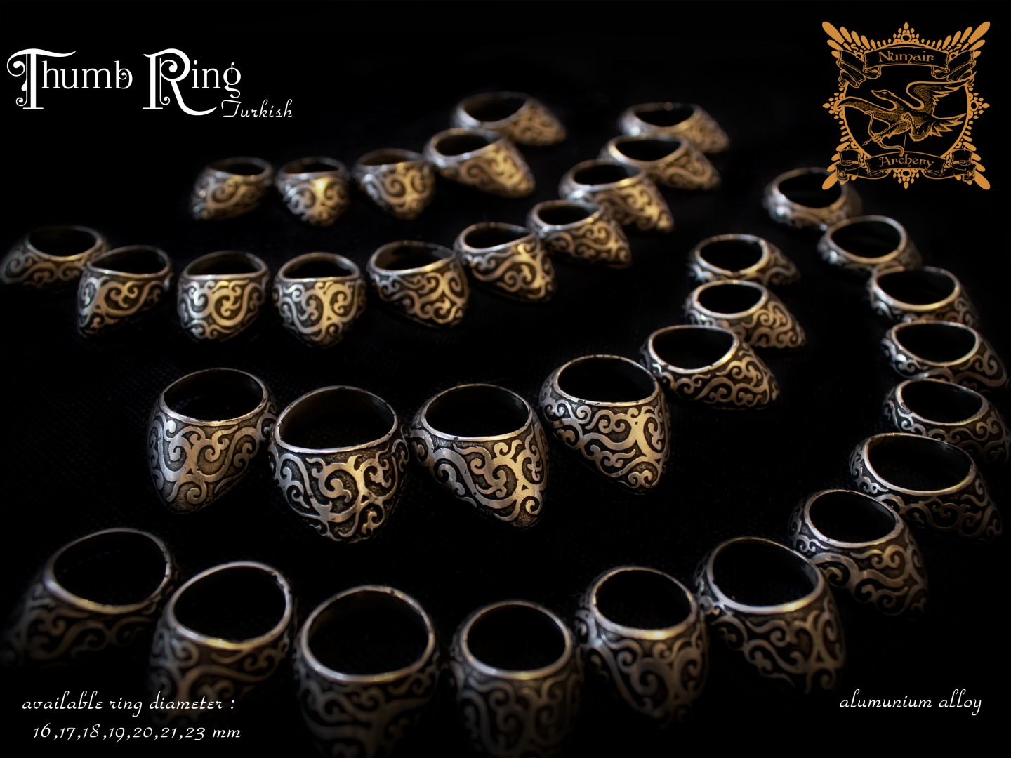 Engraved Turkish Thumb Ring | Archery stuff | Numa Black Smith