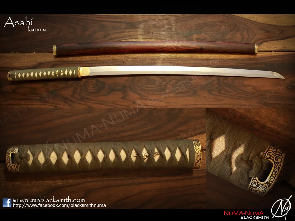 Asahi katana | Japanese weapon | Numa Black Smith
