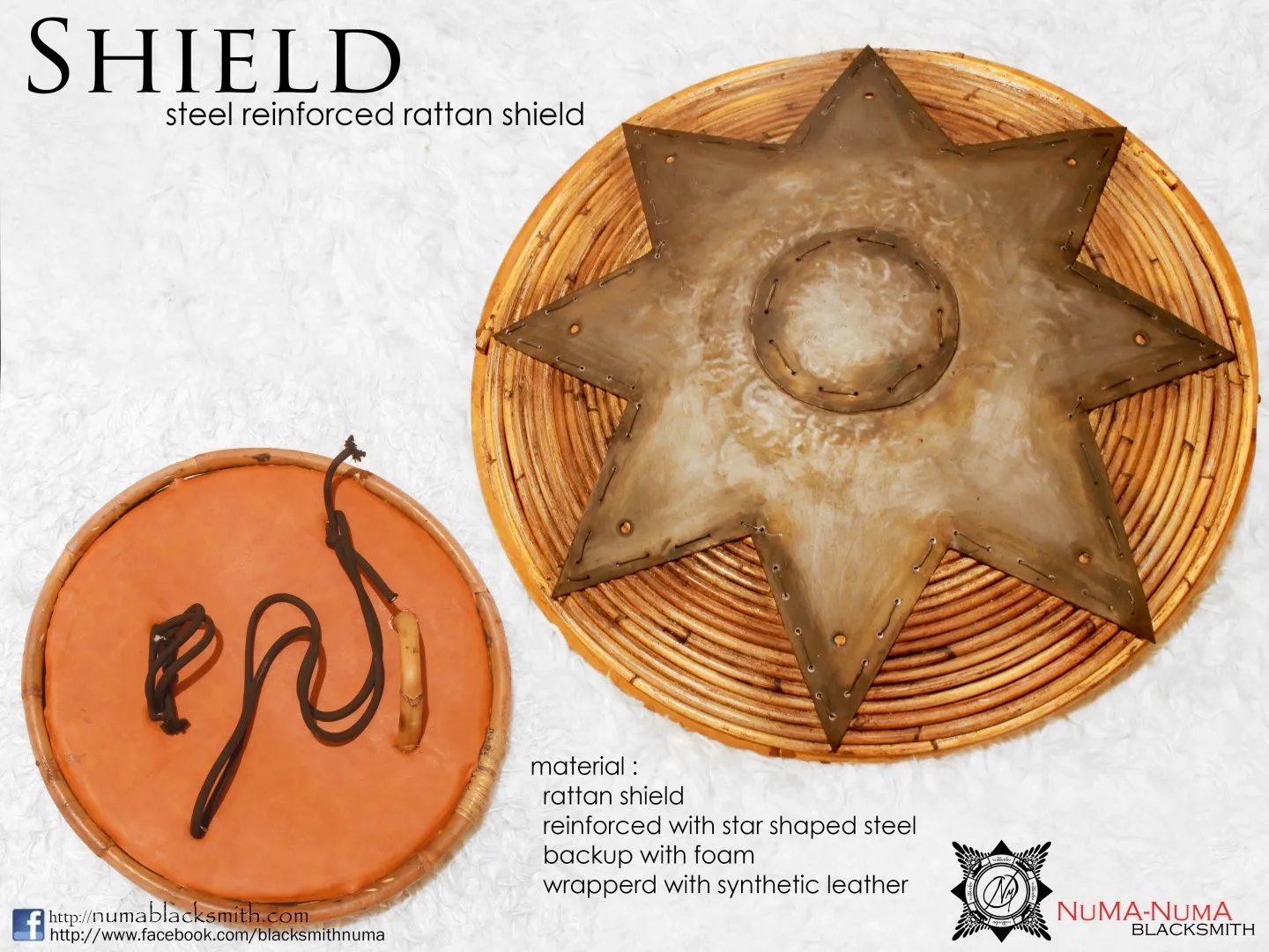 Steel Reinforced Shield | Shield | Numa Black Smith